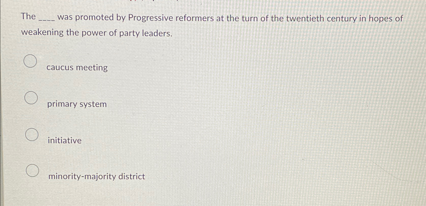 Solved The was promoted by Progressive reformers at the turn | Chegg.com