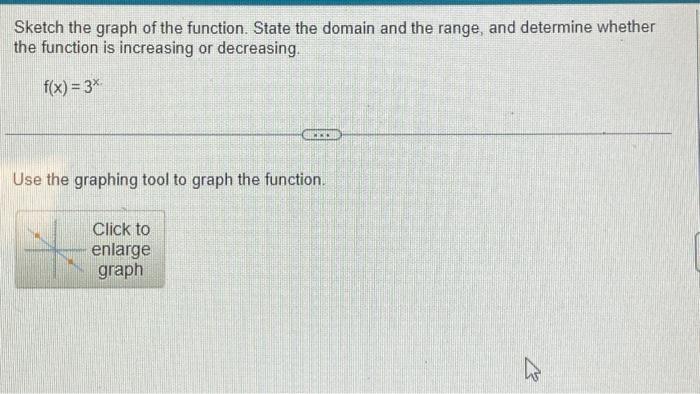 Solved Sketch the graph of the function. State the domain | Chegg.com