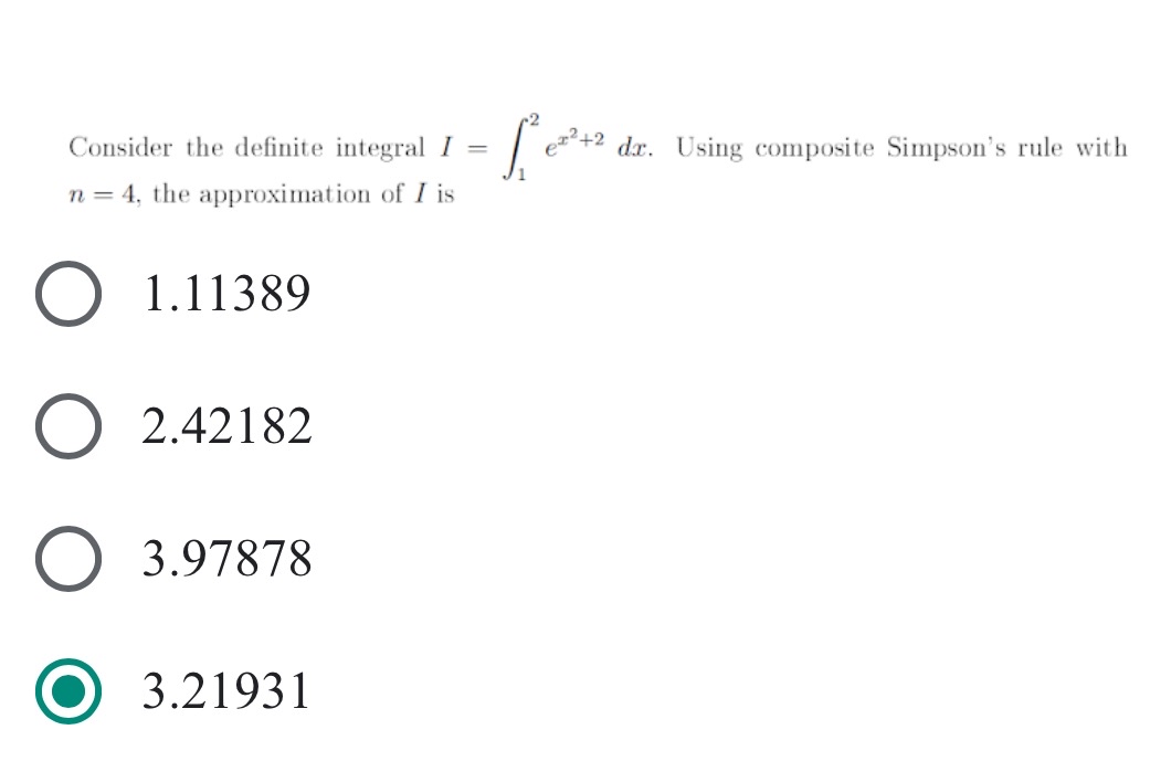 Solved How to solve Consider the definite integral | Chegg.com