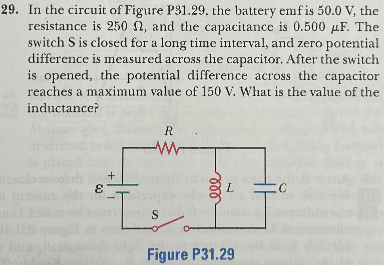 Solved In the circuit of Figure P31.29, ﻿the battery emf is | Chegg.com