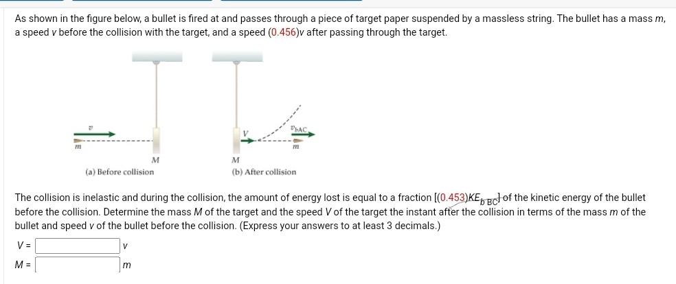 Solved As shown in the figure below, a bullet is fired at | Chegg.com