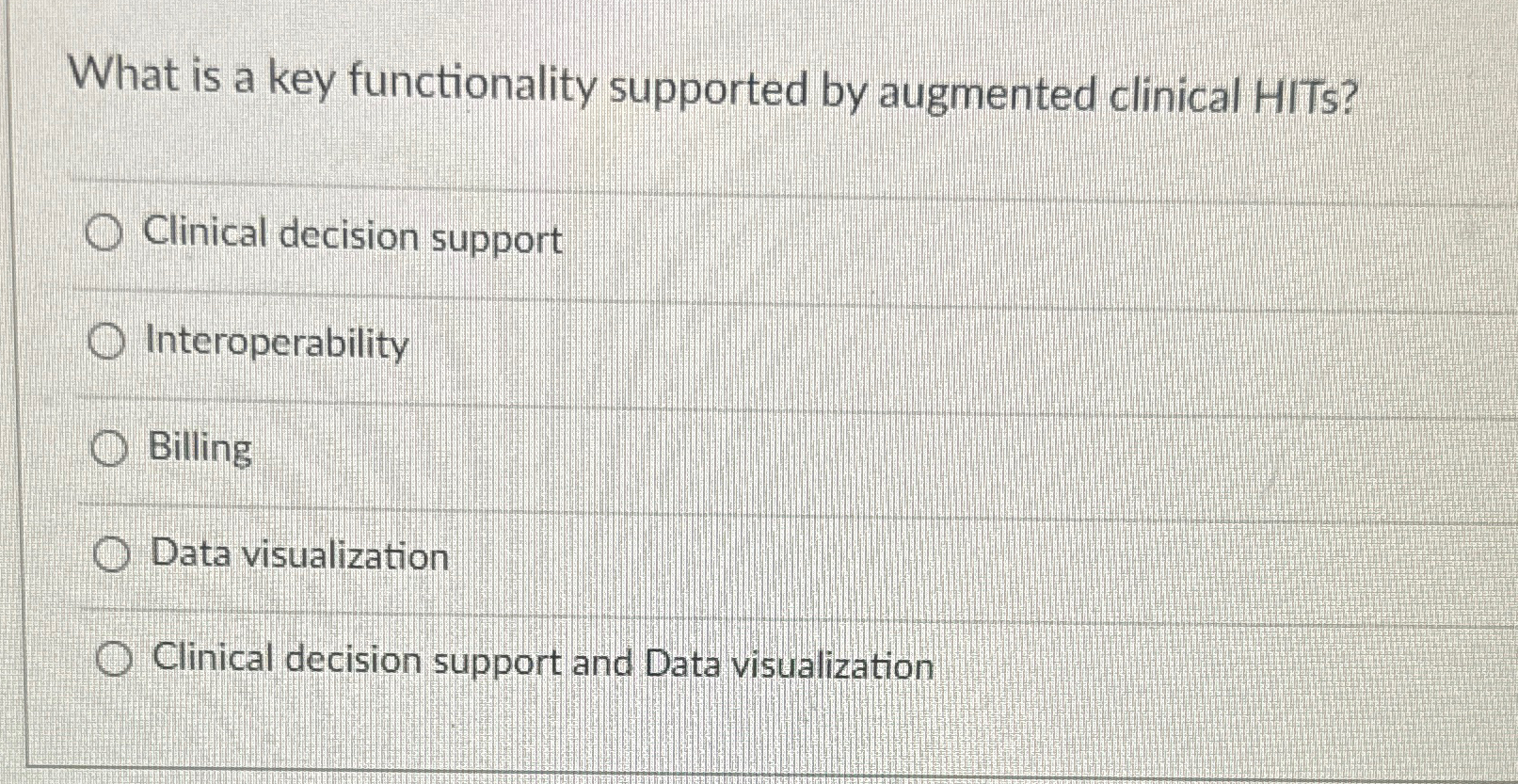 Solved What is a key functionality supported by augmented | Chegg.com