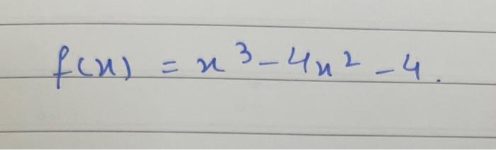 Solved f(x)=x3−4x2−41. Make a stem-and-leaf plot of the | Chegg.com