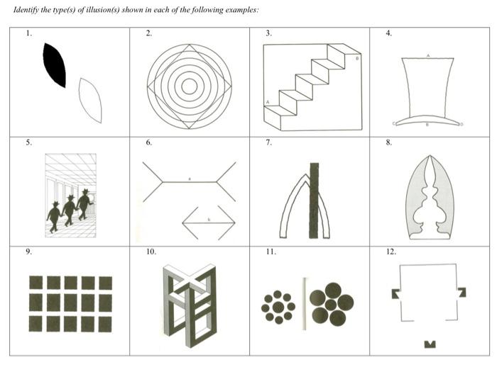 Solved The height-width illusion is created by placing a | Chegg.com