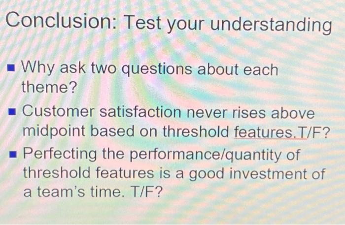 Solved Conclusion: Test your understanding - Why ask two | Chegg.com