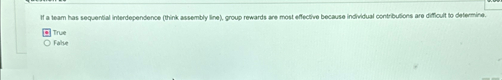 Solved If a team has sequential interdependence (think | Chegg.com
