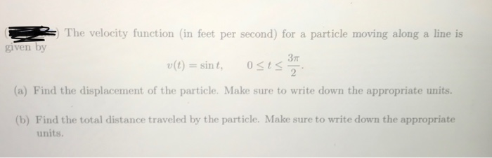 Solved The velocity function (in feet per second) for a | Chegg.com