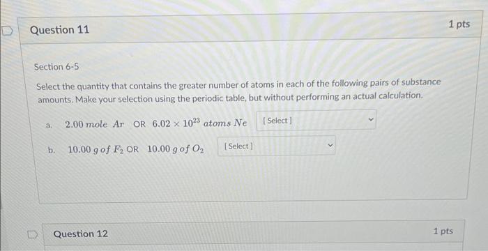 Solved Section 6-5 Select the quantity that contains the | Chegg.com