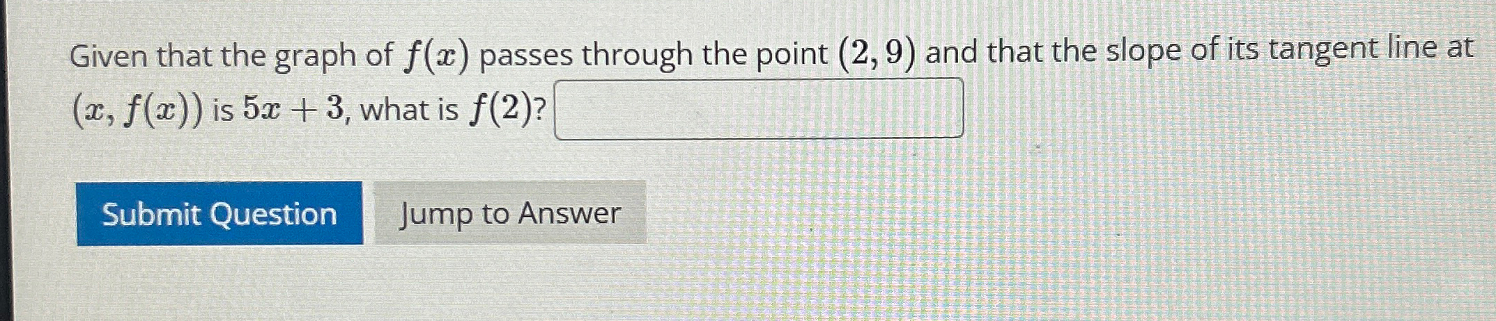 Solved Given that the graph of f(x) ﻿passes through the | Chegg.com
