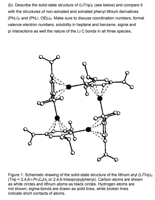 Solved (b) ﻿Describe the solid-state structure of | Chegg.com