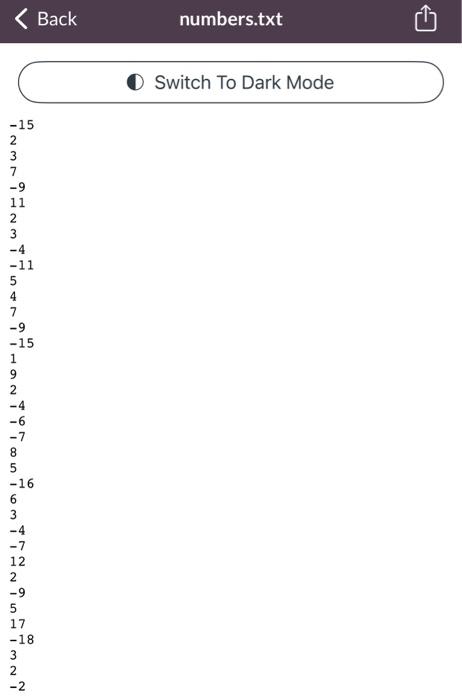 Solved Create a program proj4_1.cpp that reads a list of | Chegg.com