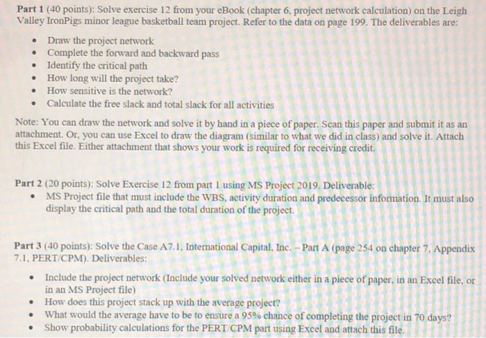 Solved Part 1 (40 points): Solve exercise 12 from your eBook | Chegg.com