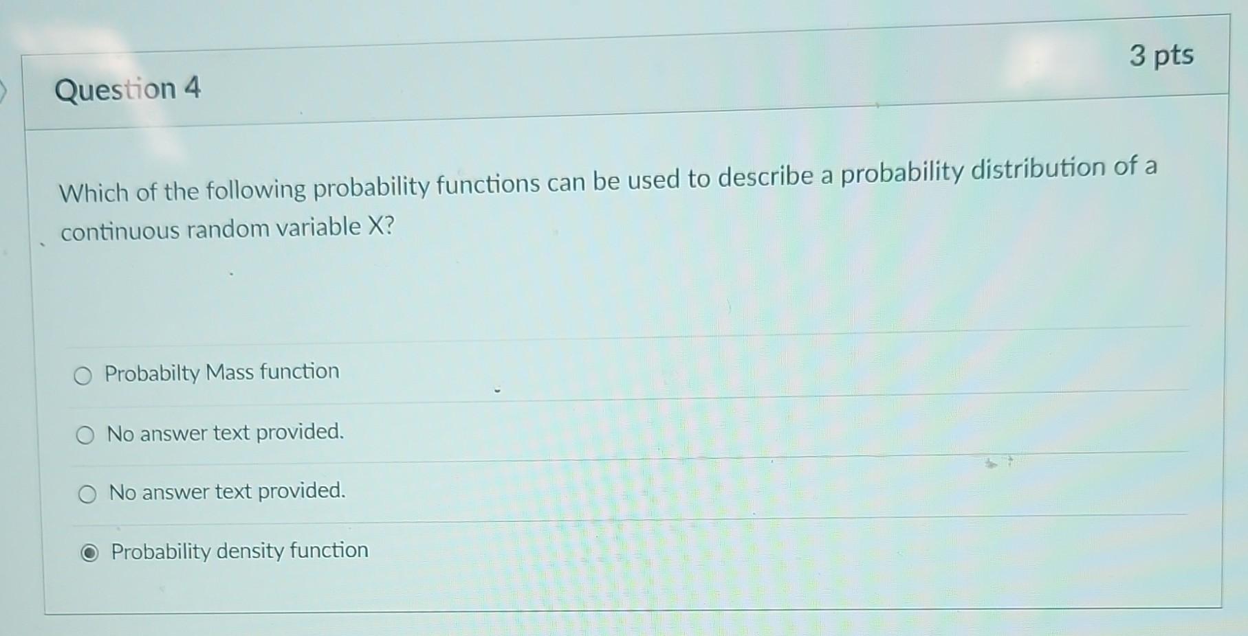 Solved Which of the following probability functions can be | Chegg.com