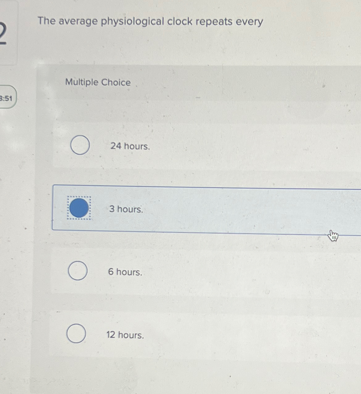 Solved The average physiological clock repeats everyMultiple | Chegg.com