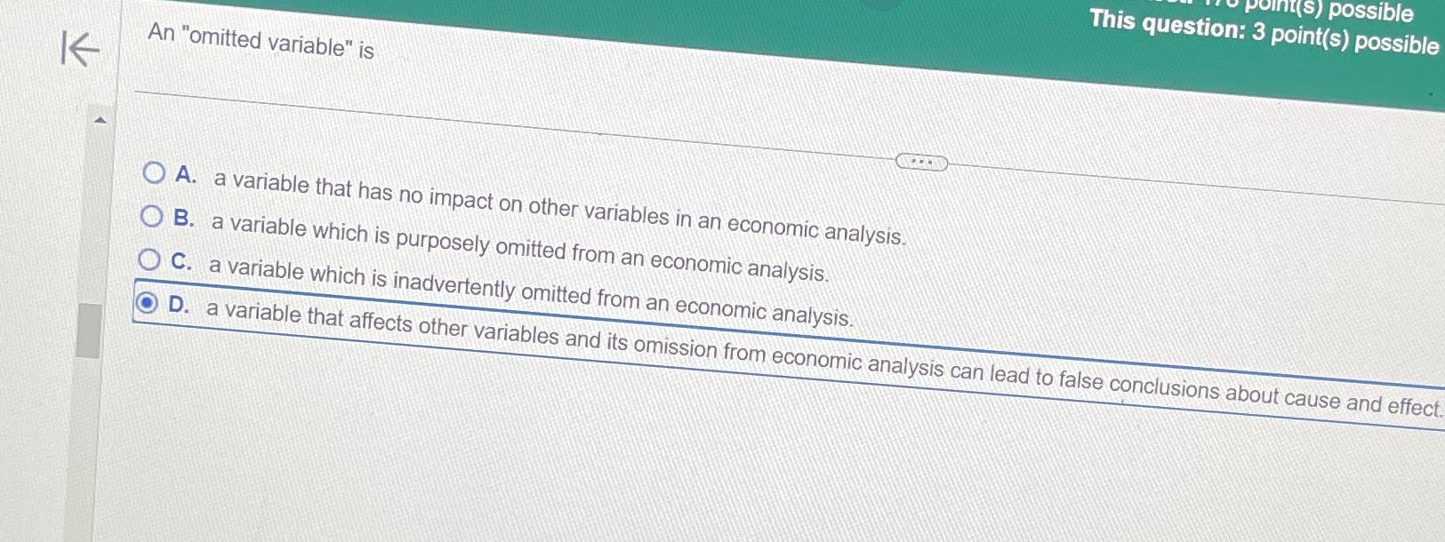 Solved This question: 3 ﻿point(s) ﻿possibleAn "omitted | Chegg.com
