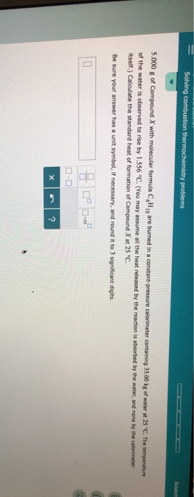 Solved Solving combustion thermochemistry problems Solano | Chegg.com