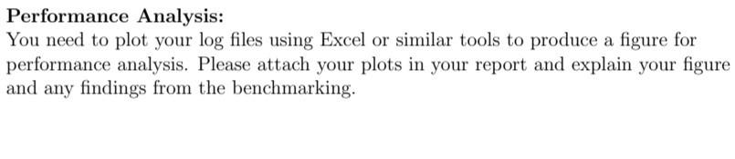 Solved Performance Analysis: You need to plot your log files | Chegg.com