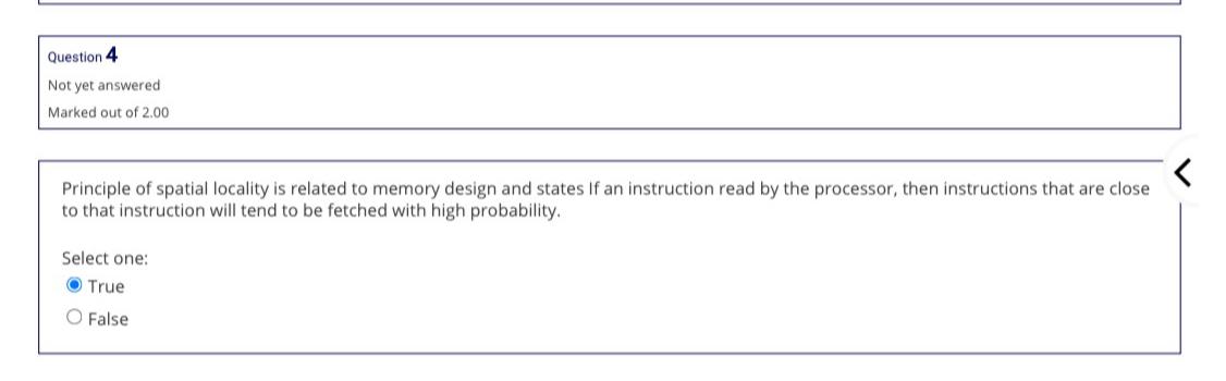 Solved Question 4Not yet answeredMarked out of 2.00Principle | Chegg.com