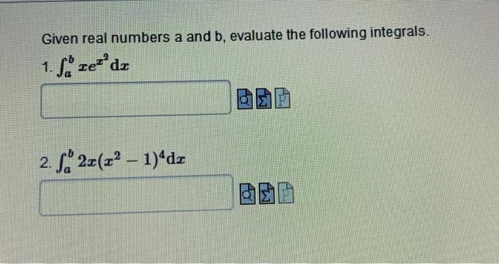 Solved Given Real Numbers A And B Evaluate The Following 