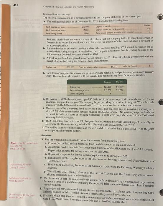 Solved Comprehensive Problem is available in Connect with an | Chegg.com