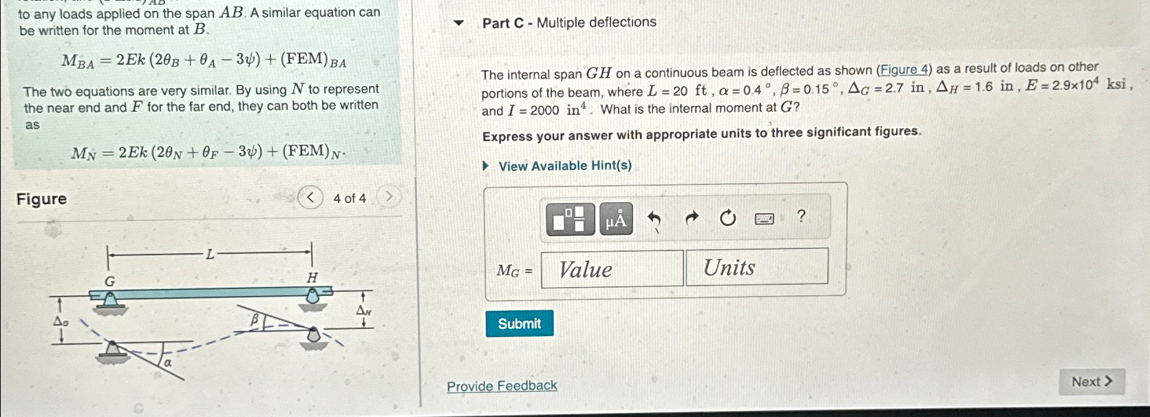 Solved to any loads applied on the span AB. ﻿A similar | Chegg.com