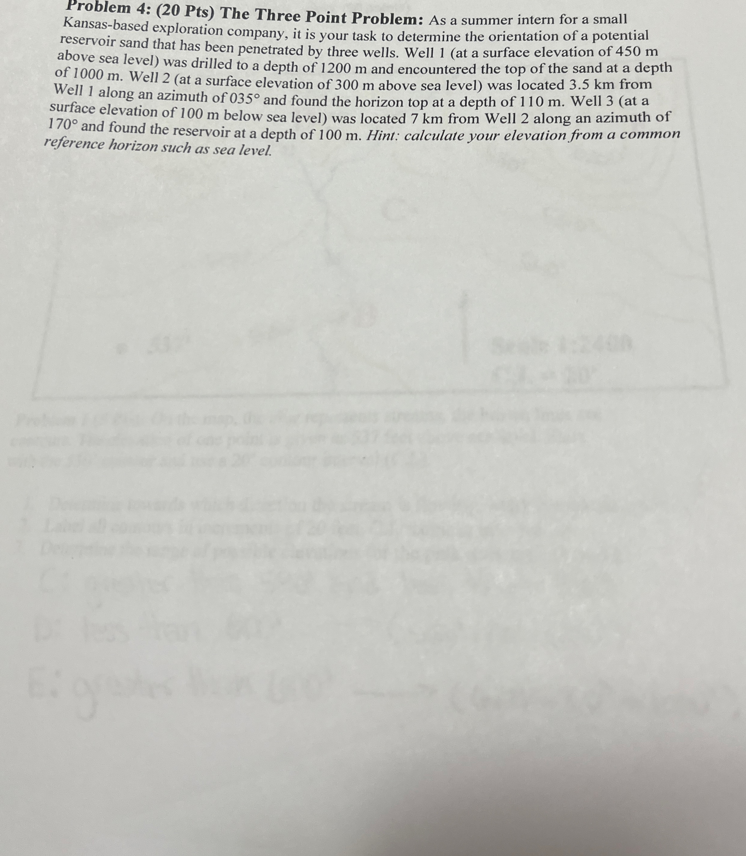 Problem 4: (20 ﻿Pts) ﻿The Three Point Problem: As a | Chegg.com