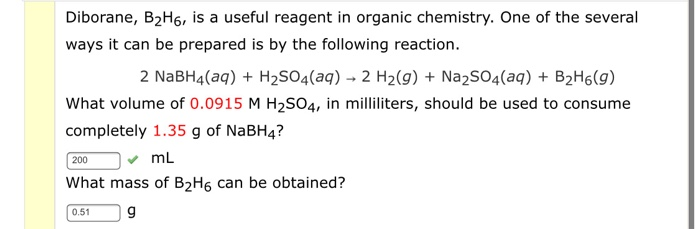 Solved Diborane, B2H6, is a useful reagent in organic | Chegg.com