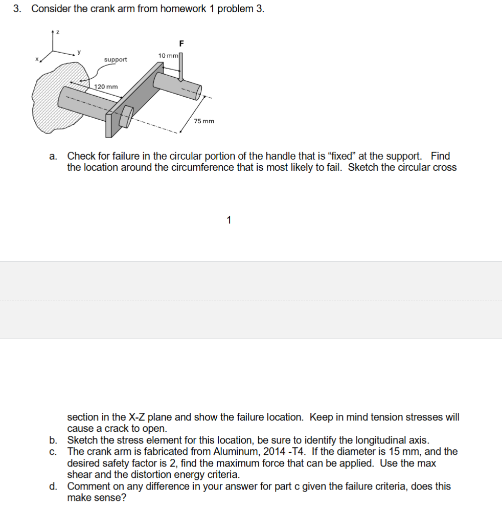 Solved section in the X-Z plane and show the failure | Chegg.com