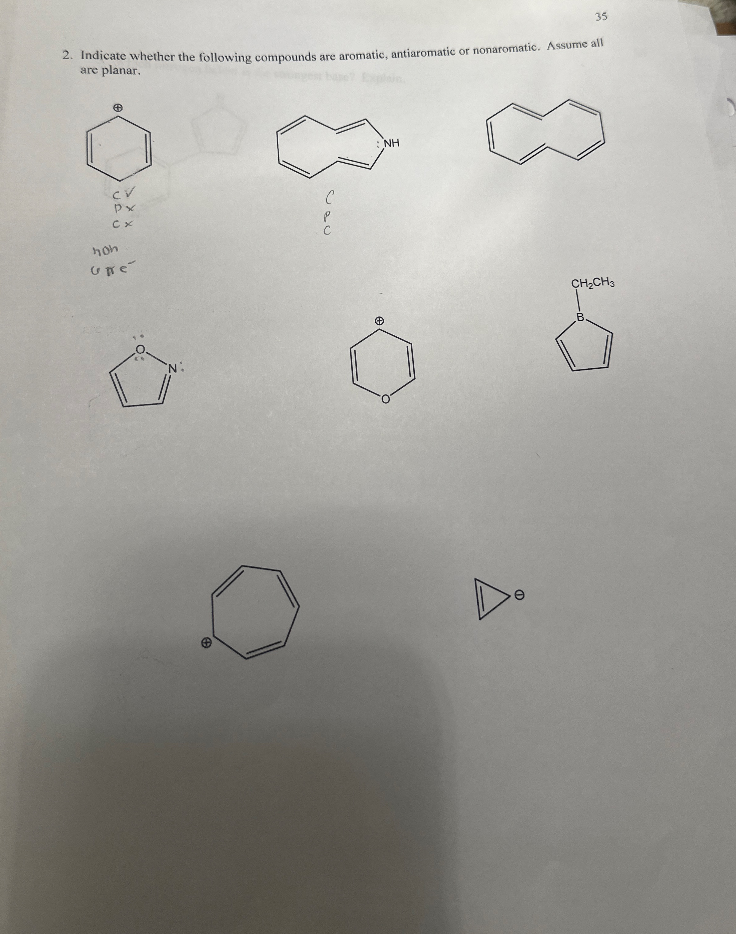 352. ﻿Indicate whether the following compounds are | Chegg.com