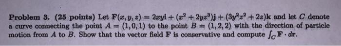 Solved Vector Analysis Question, please answer step by step | Chegg.com