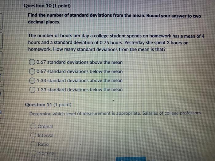 Solved 1 Question 9 (1 point) A student earned grades of 84, | Chegg.com