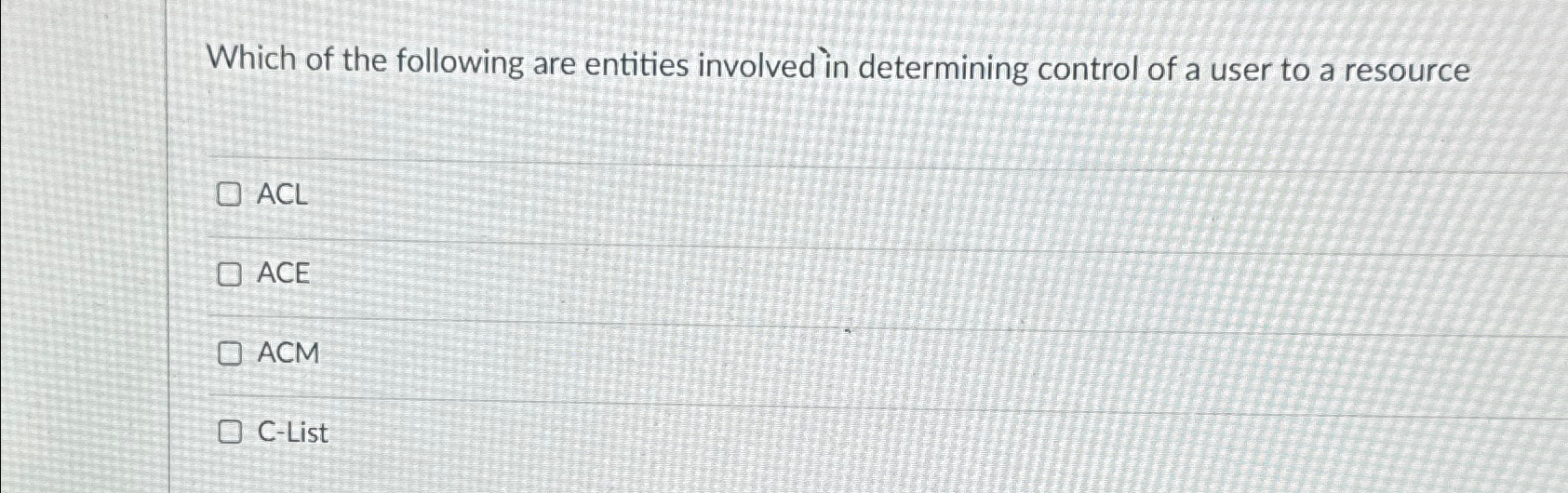 Solved Which of the following are entities involved in | Chegg.com