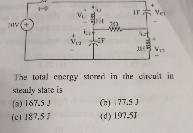 Solved For the circuit shown in the figure is open for a | Chegg.com