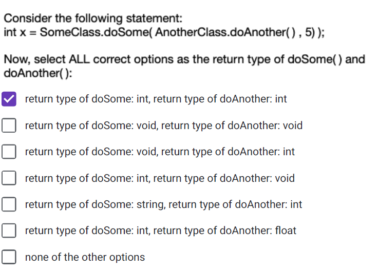 Solved Consider the following statement: Select ALL correct | Chegg.com