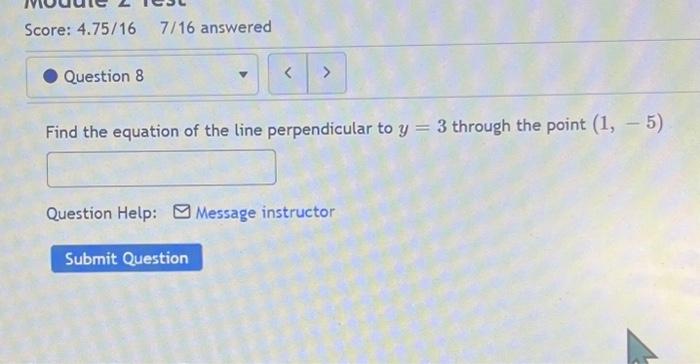 Solved Score: 4.75/16 7/16 answered Question 8 Find the | Chegg.com