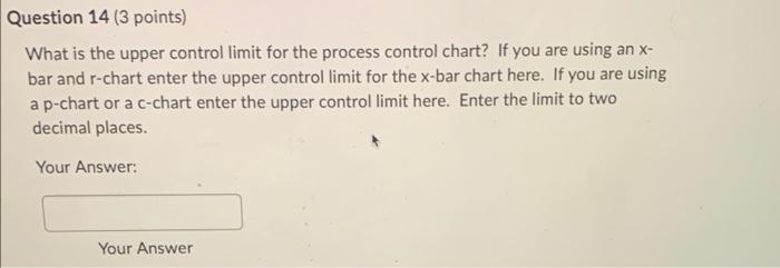 Solved Statistical Process Control The Watson Electric | Chegg.com