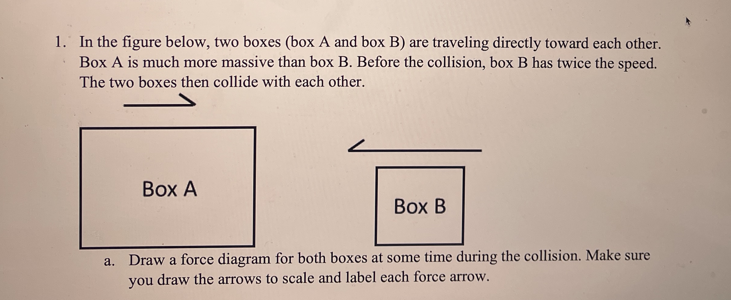 Solved In the figure below, two boxes (box A and box B ) | Chegg.com