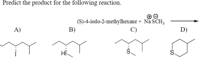 Solved Predict the product for the following reac | Chegg.com
