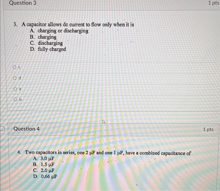 Solved 1. The total capacitance of two capacitors in series | Chegg.com