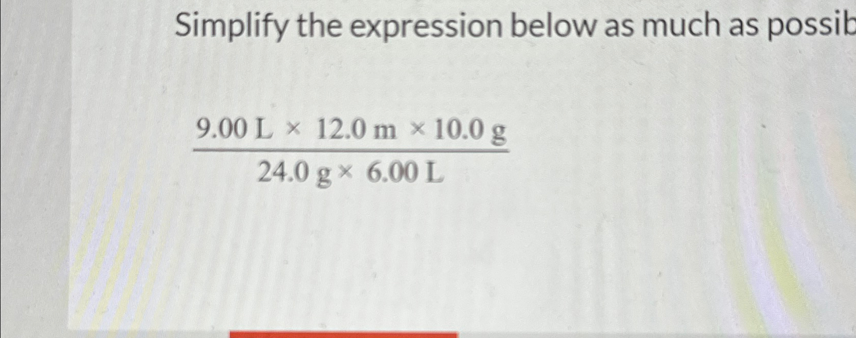 Solved Simplify the expression below as much as | Chegg.com