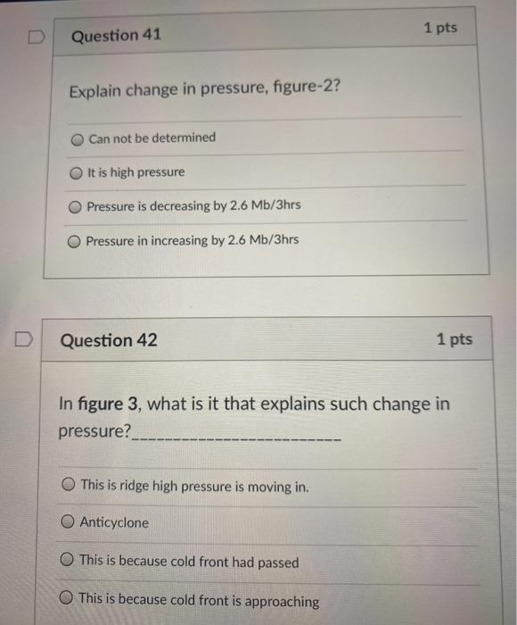 1 pts Question 41 Explain change in pressure, | Chegg.com