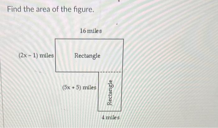 Solved Find the area of the figure. | Chegg.com