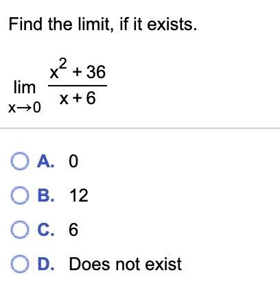 Solved The notation lim F(x) is read x+5 Choose the correct | Chegg.com