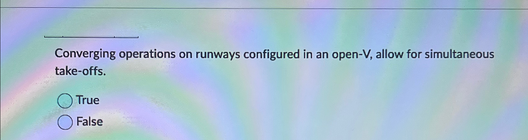 Solved Converging operations on runways configured in an | Chegg.com