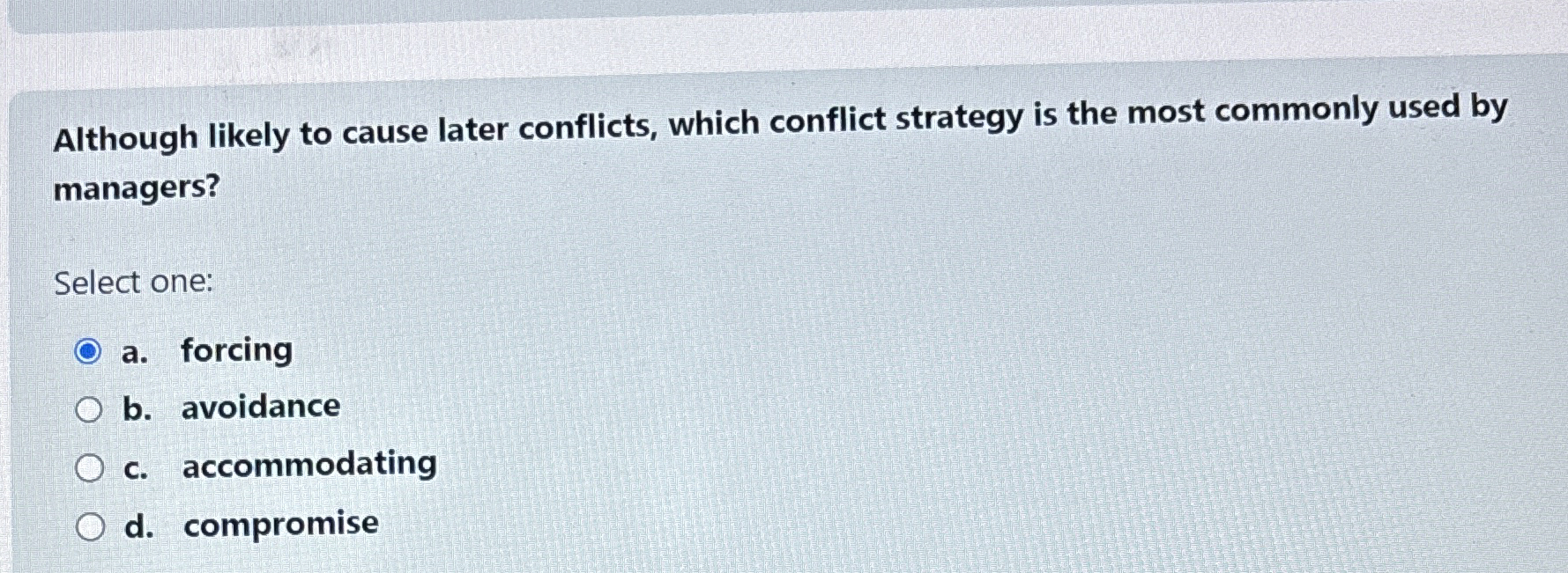 Solved Although likely to cause later conflicts, which | Chegg.com