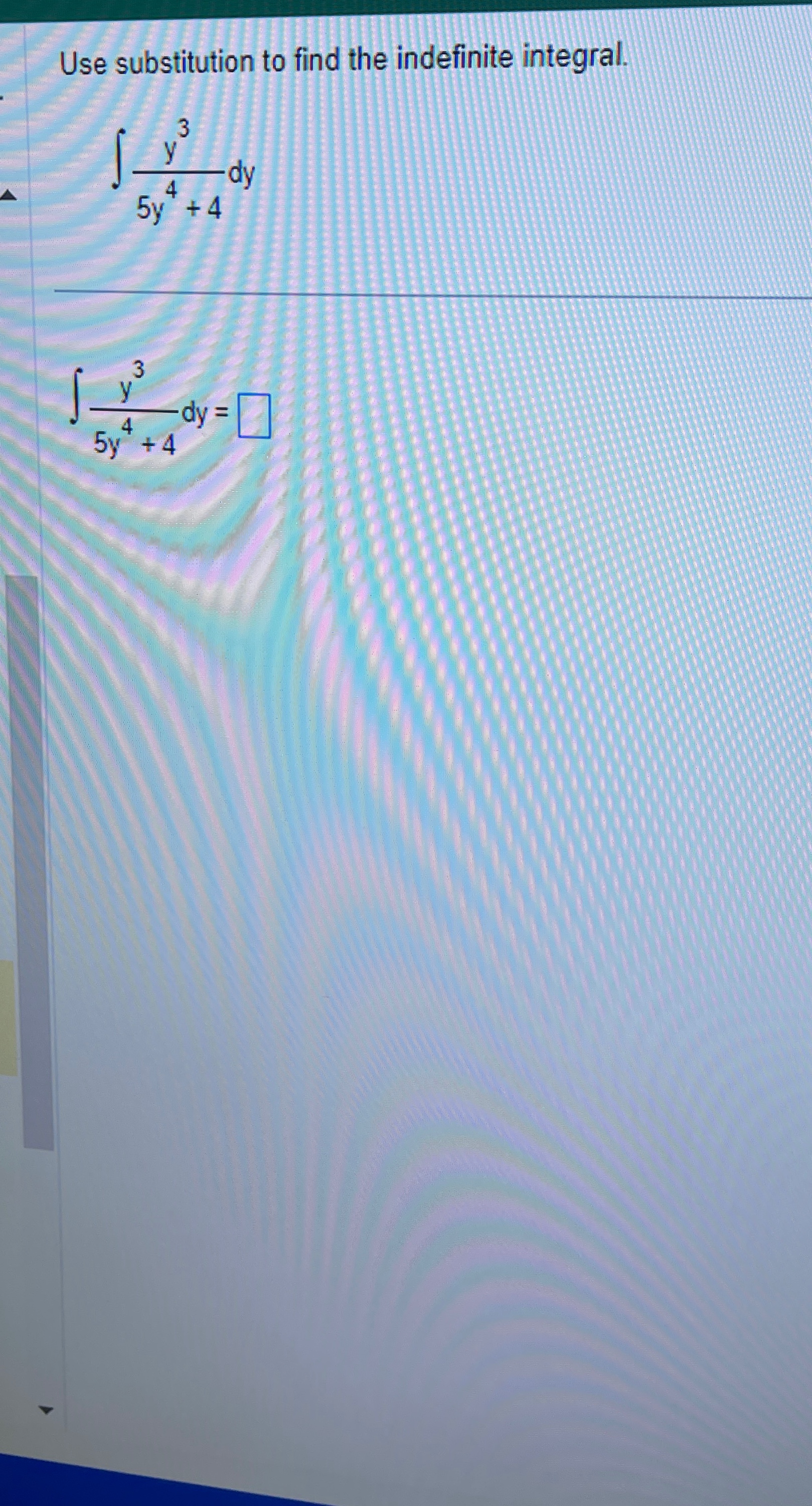 Solved Use substitution to find the indefinite | Chegg.com