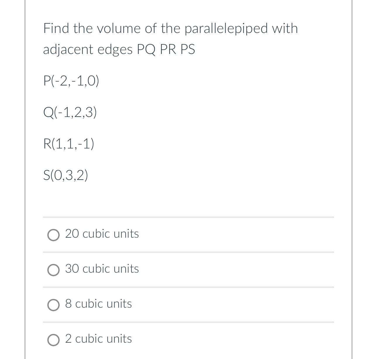Solved Find the volume of the parallelepiped with adjacent | Chegg.com
