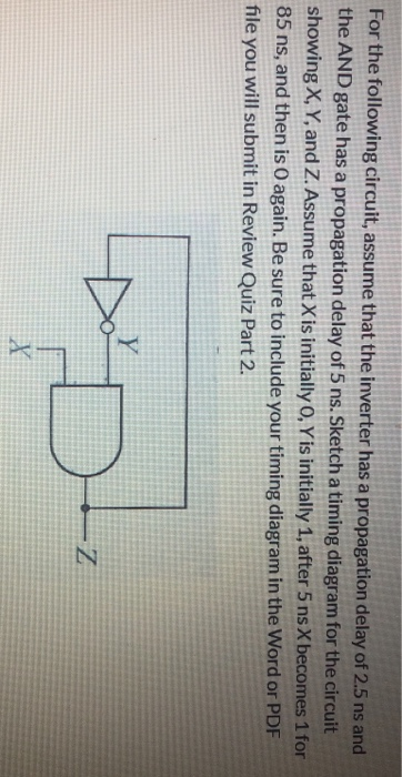 Solved For the following circuit, assume that the inverter | Chegg.com