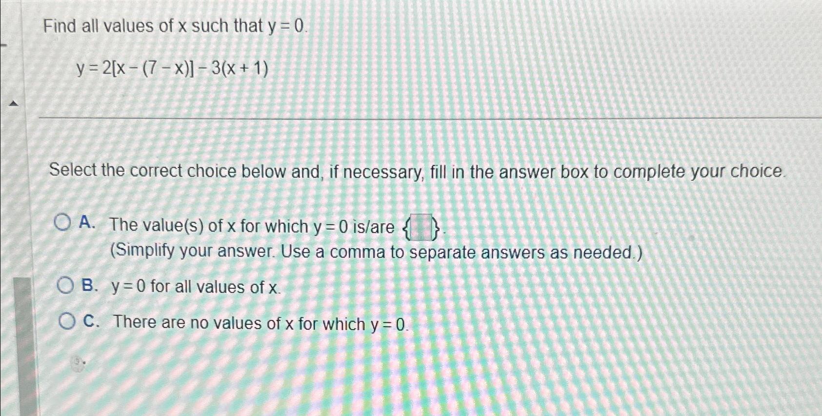 Solved Find all values of x ﻿such that | Chegg.com