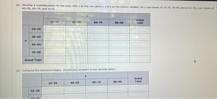 [Solved]: The following observations are for two quantitati